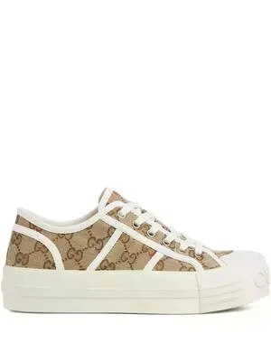 Gucci Gg Monogram Lace-up Sneakers