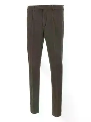 DEVORE INCIPIT Pleated Trousers - Brown