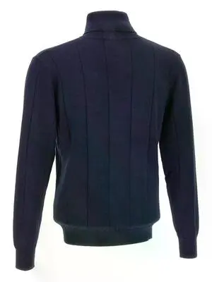 Eleventy Ribbed Turtleneck Sweater - Blue