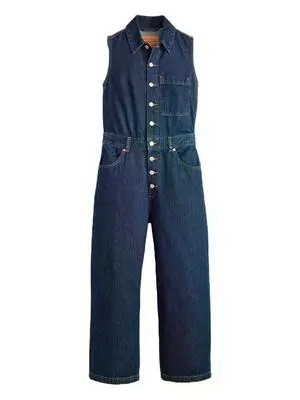 LEVI'S Button-fastening Sleeveless Jumpsuit - Blue
