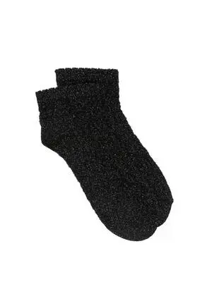 ANT45 Glitter Ankle Socks - Black