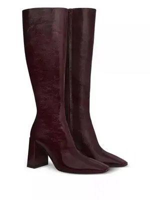 COURREGES 70mm Heritage Block-heel Knee-high Boots - Red