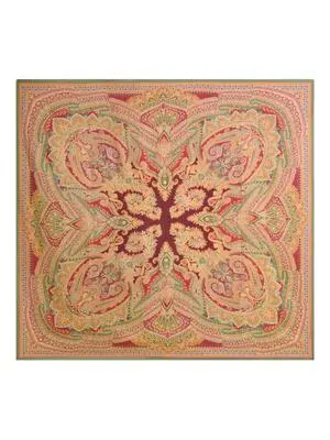 Etro Paisley Print Shawl Orange