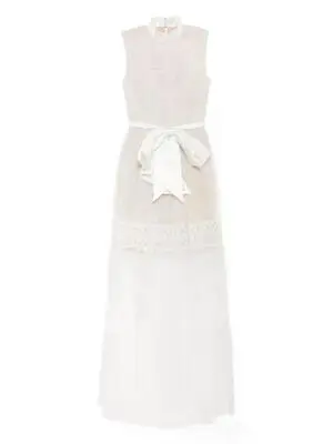 SAIID KOBEISY Lace Dress - Neutrals