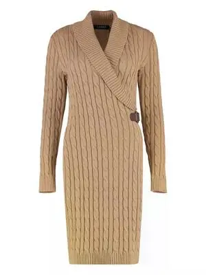Polo Ralph Lauren Cable-knit Wrap Dress