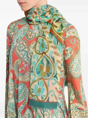 Etro Paisley-pattern Fringed Scarf
