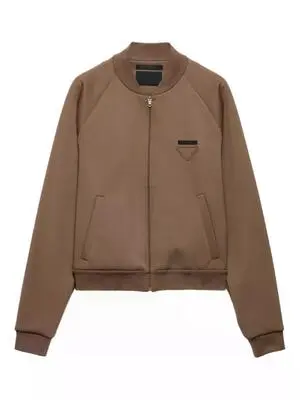 Prada Logo-patch Bomber Jacket