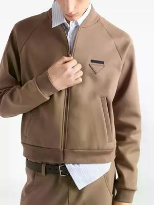 Prada Logo-patch Bomber Jacket