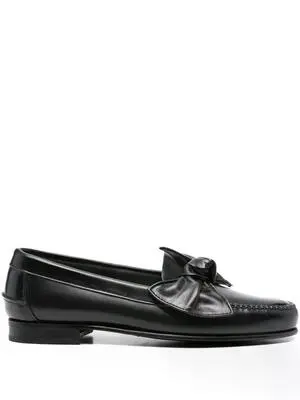 Hereu Bow-detail Loafers - Black