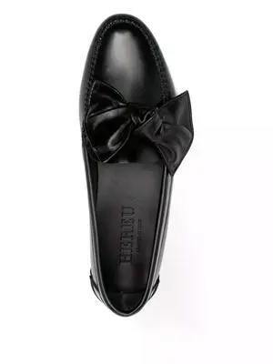 Hereu Bow-detail Loafers - Black