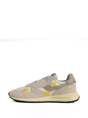 AUTRY Floral Embroidered Low-top Sneakers