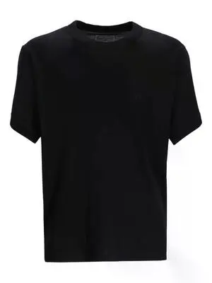 Y3 Logo-detail Cotton T-shirt - Black