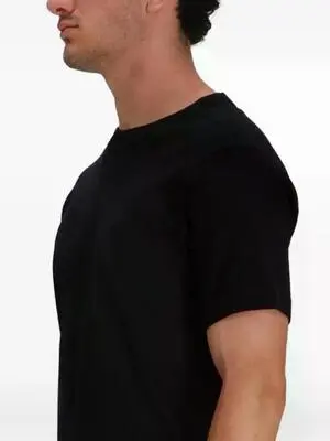 Y3 Logo-detail Cotton T-shirt - Black