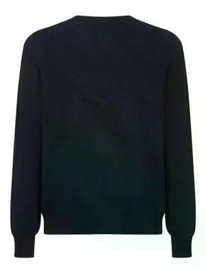 D4.0 Ribbed Crew-neck Sweater - Blue