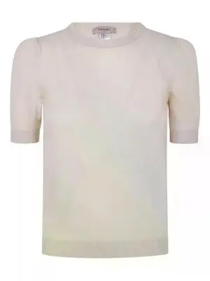 TWINSET Puff-sleeve Wool Sweater - Neutrals