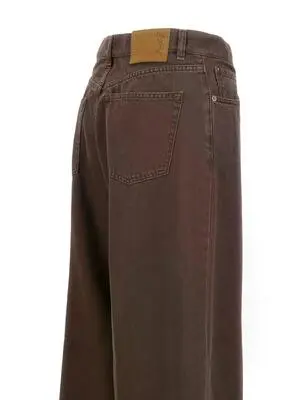 HAIKURE Leather-label Slouched Jeans