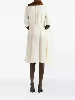 Prada Floral Jacquard Midi Dress