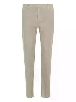 DONDUP Logo-patch Trousers - Neutrals