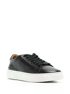 BOSS Logo-plaque Leather Sneakers