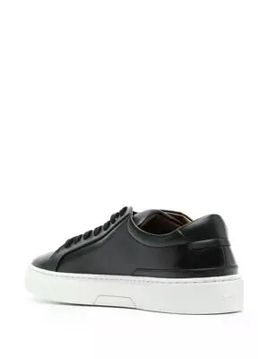 BOSS Logo-plaque Leather Sneakers