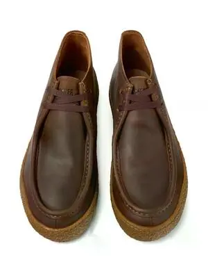 Camper Leather Lace-up Boots - Brown