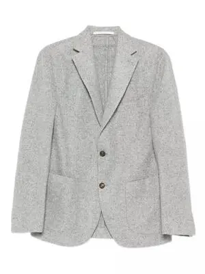 Eleventy Single-breasted Patch-pocket Blazer - Grey