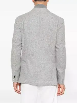 Eleventy Single-breasted Patch-pocket Blazer - Grey