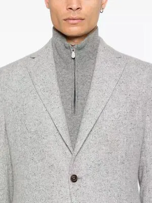 Eleventy Single-breasted Patch-pocket Blazer - Grey