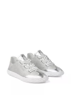 JIMMY CHOO Diamond Embroidered-logo Sneakers
