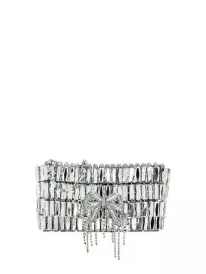 SELF-PORTRAIT Mini Bow-embellished Clutch