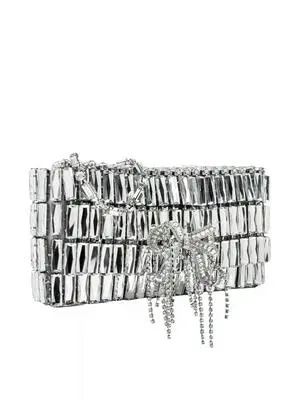 SELF-PORTRAIT Mini Bow-embellished Clutch