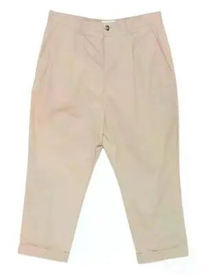 AMI Paris Pleated Cotton Trousers