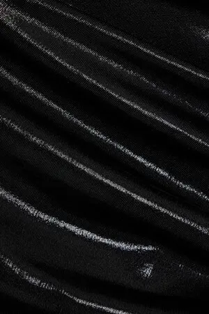 Norma Kamali Tara Asymmetric Lamé Dress
