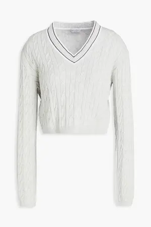 Women's Cable-Knit Cropped Sweaters