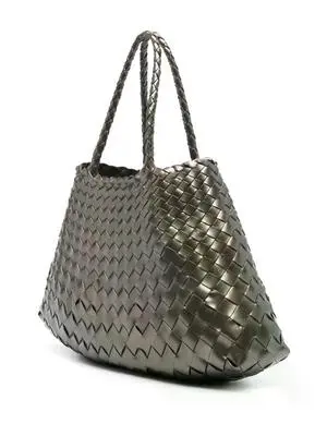 Dragon Diffusion Small Santa Croce Leather Tote Bag - Green