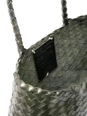 Dragon Diffusion Small Santa Croce Leather Tote Bag - Green