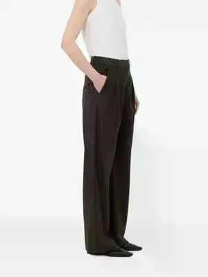 Loulou De Saison Pleated Straight-leg Trousers