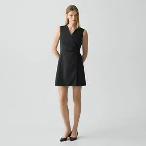 Theory Wrap Blazer Dress In Stretch Wool