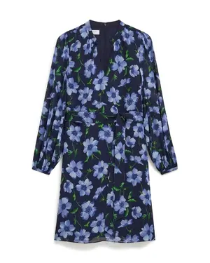 HOBBS LONDON Gracie Floral Print Midi Dress