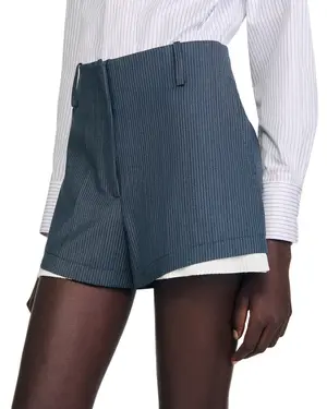 Sandro Striped Shorts