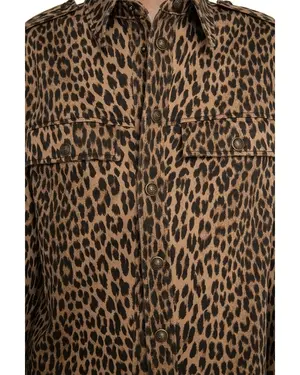 Zadig&Voltaire Taskam Leopard Denim Jacket