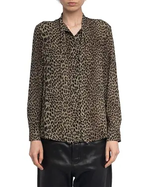 Leopard Print Blouse Blouses