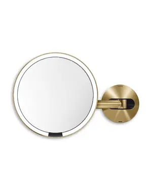 SIMPLEHUMAN Wall Mount Sensor Mirror - Brass