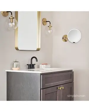 SIMPLEHUMAN Wall Mount Sensor Mirror - Brass