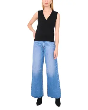 1.State Faux Wrap Top