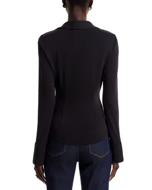 Cinq À Sept Matte Jersey Mckenna Top - Black