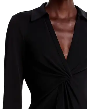 Cinq À Sept Matte Jersey Mckenna Top - Black