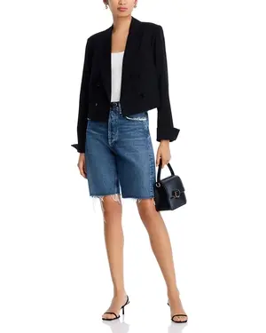 Steve Madden Rowane Cropped Blazer - Black
