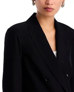 Steve Madden Rowane Cropped Blazer - Black