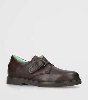 PAPOUELLI Leather Fergus Shoe - Brown